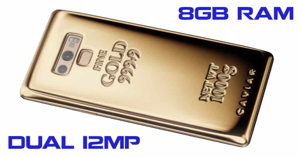 Samsung Galaxy Note 9 Fine Gold Edition: 1 kg de ouro puro no painel ...
